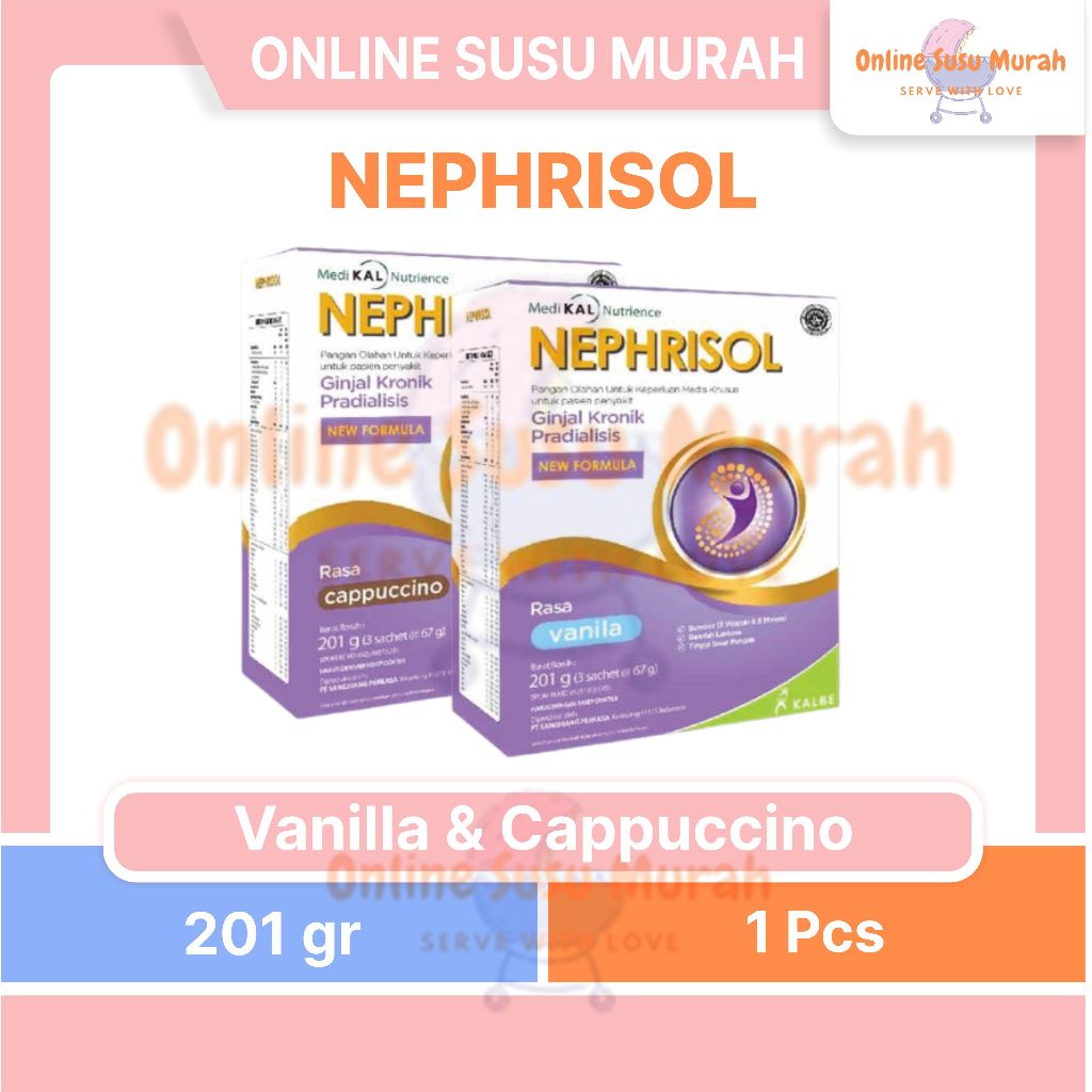 NEPHRISOL VANILLA CAPPUCINO 201 GR CAPUCINO 201GR SSKD ADULT MILK ...