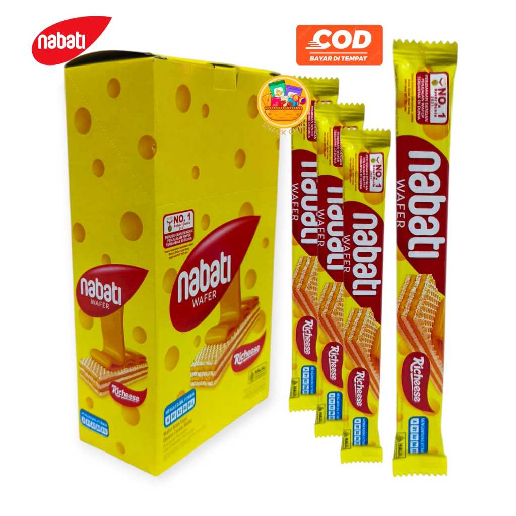 NABATI WAFER CHEESE/RICHEESE CREAM 1BOX 20 PCS | Shopee Singapore