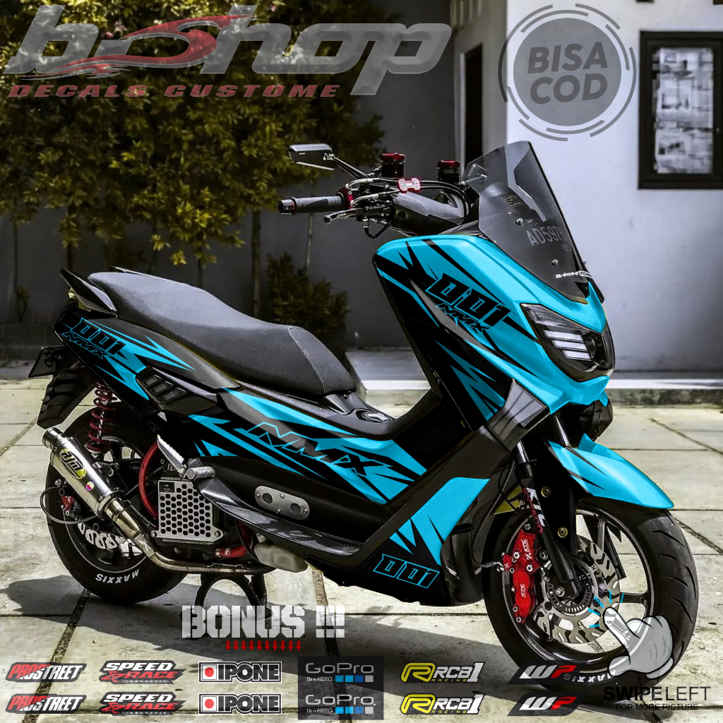 Yamaha Nmax Old/Nmax New Decal Sticker Race 001 Graphic Motif Color ...