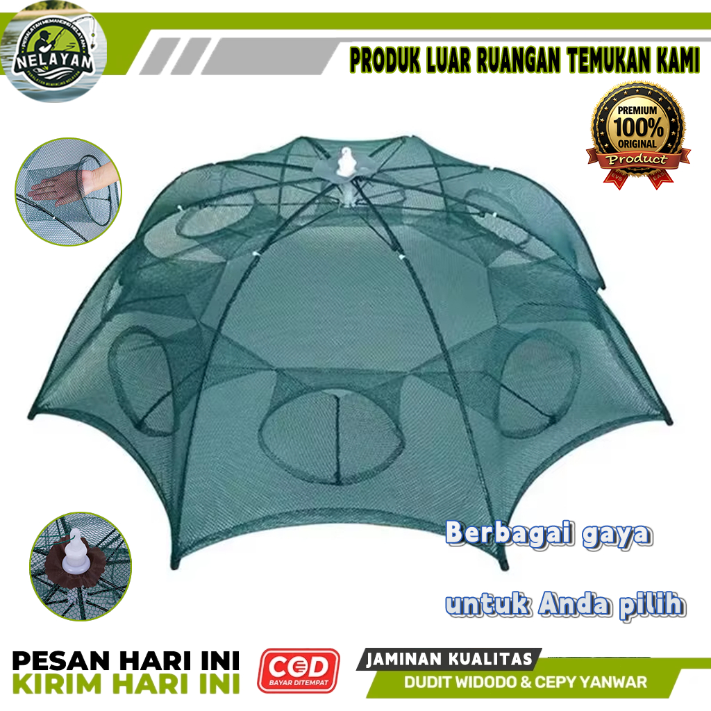 Phoenix Umbrella Trap 4-16 Holes Fishing Net Tool Fish Net Shrimp Crab ...