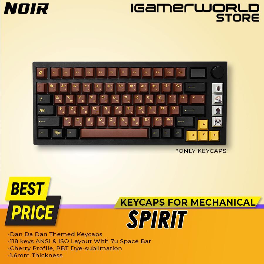 Noir AND DA DAN Edition Spirit Alien Keycaps - PBT Dyesub Cherry ...