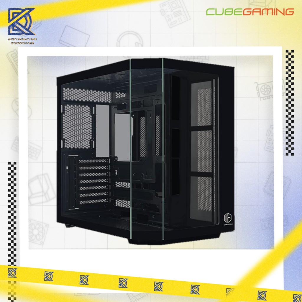 CUBE Gaming VENTA - ATX Gaming Case - Panoramic View - BTF Mainboard ...