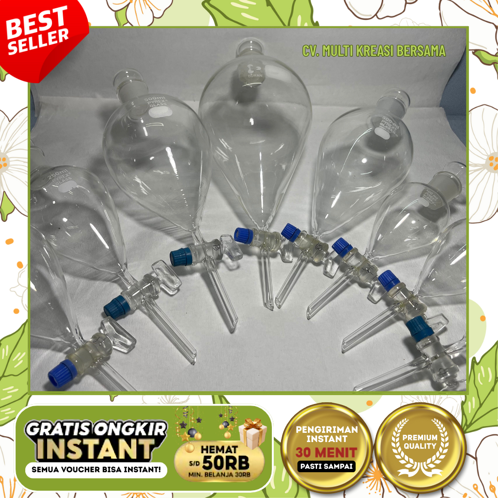 SEPARATORY FUNNEL PYREX SEPARATOR FUNNEL/ PYREX SEPARATED FUNNEL ...