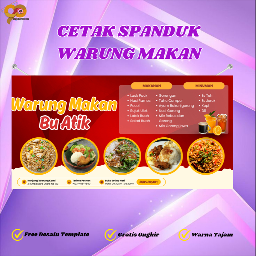 Food Stall Banner / Shop Banner / Free Custom Shop Food Business Banner ...