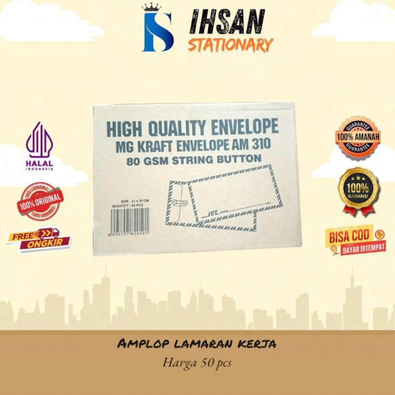 Folio Strap Envelope/Miko Proposal Envelope Contents 50 Sheets (1 Pack ...