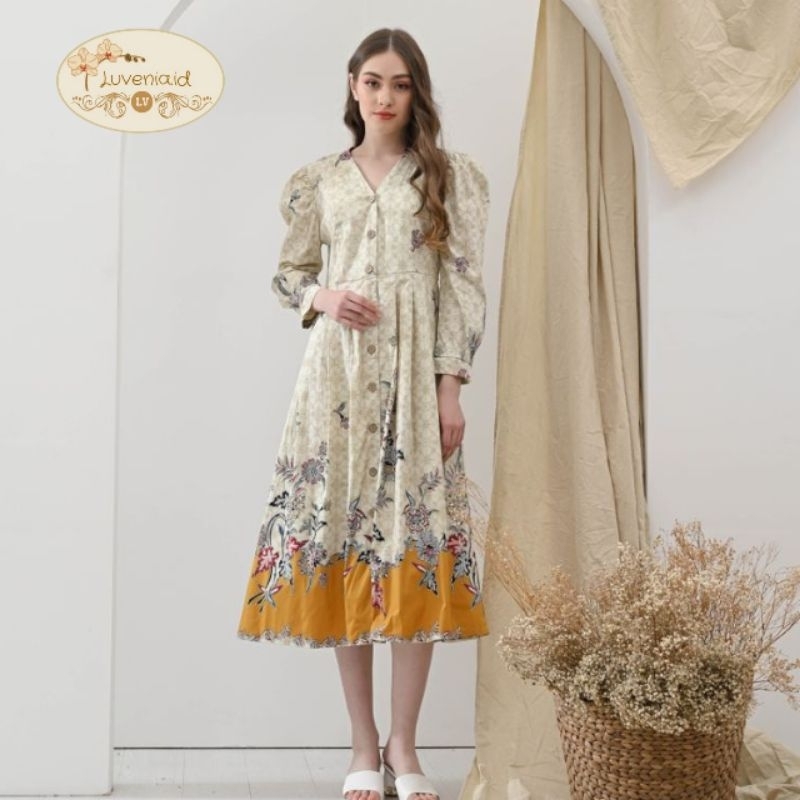 Batik Dress 258 YOI / Long Batik Dress / Modern Women's Batik / Couple ...