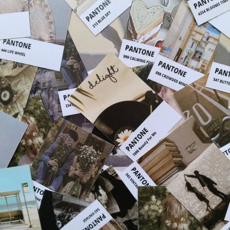 (MIN ORDER 8K) 16pcs PANTONE RETRO Sticker Pack Pantone sticker/ Retro ...