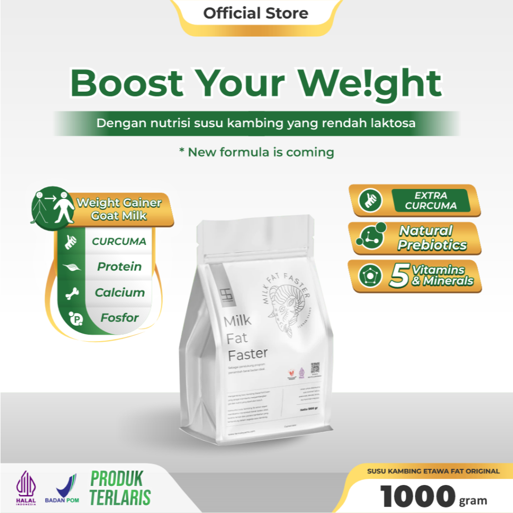 Shams Livestock Milk Fat Faster Original Flavor 1KG weight gain Milk ...