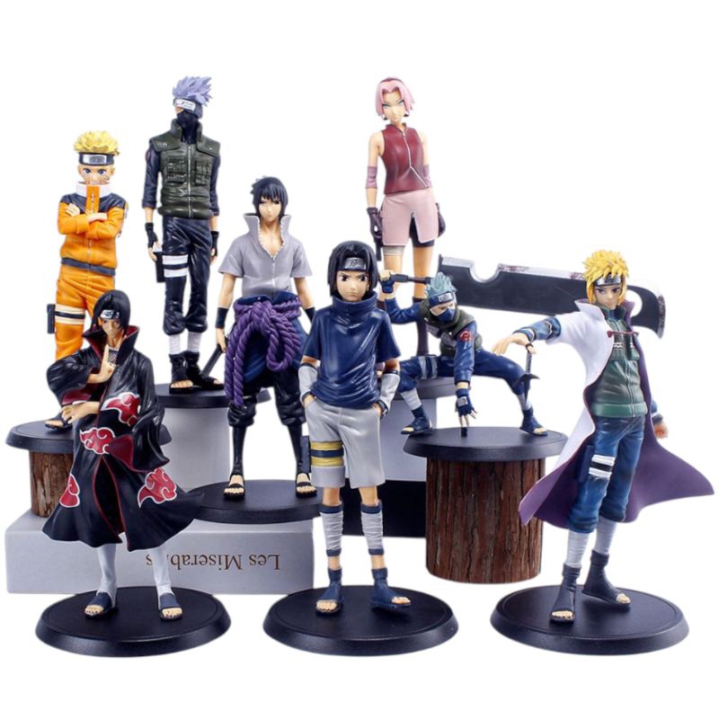 Naruto Itachi Uchiha Sakura Sasuke Kakashi Hatake Large PVC Collection ...