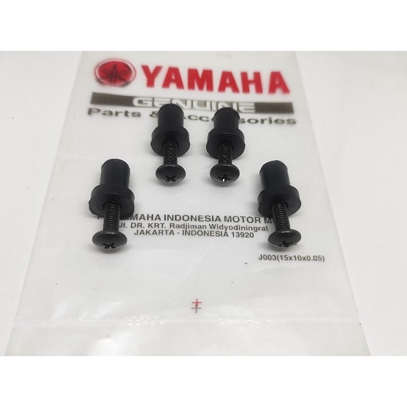 VISOR Nut Bolt. BLACK CARBON STEEL BOLT AND RUBBER VISOR NUT YAMAHA ...