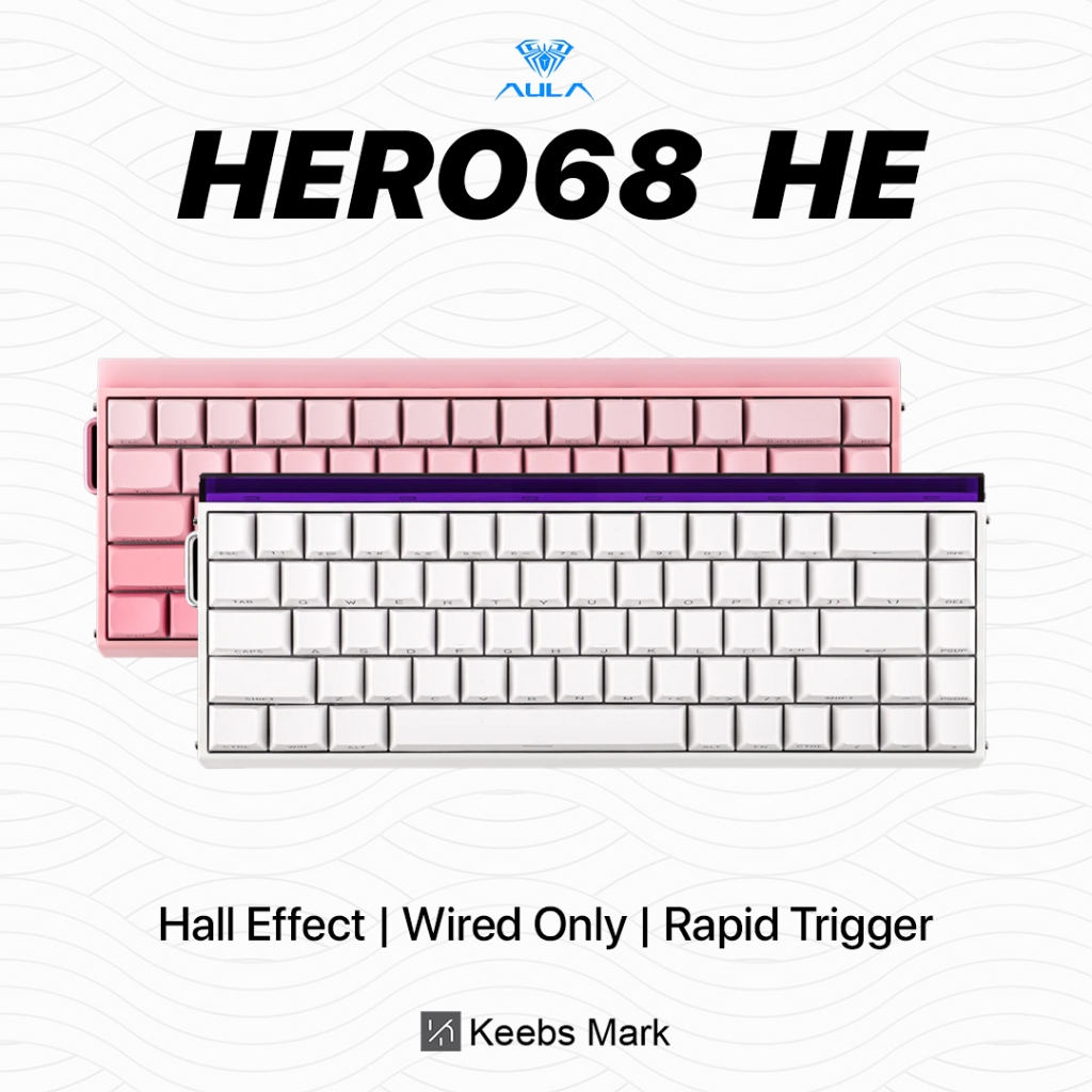 Alula HERO68 HE Hall Effect Rapid Trigger 65% Layout Wired RGB 8KHz ...