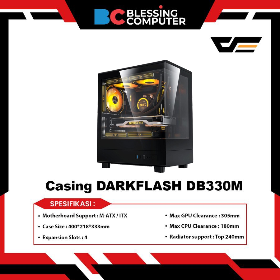 DARKFLASH DB330M Casing - Black | Shopee Singapore