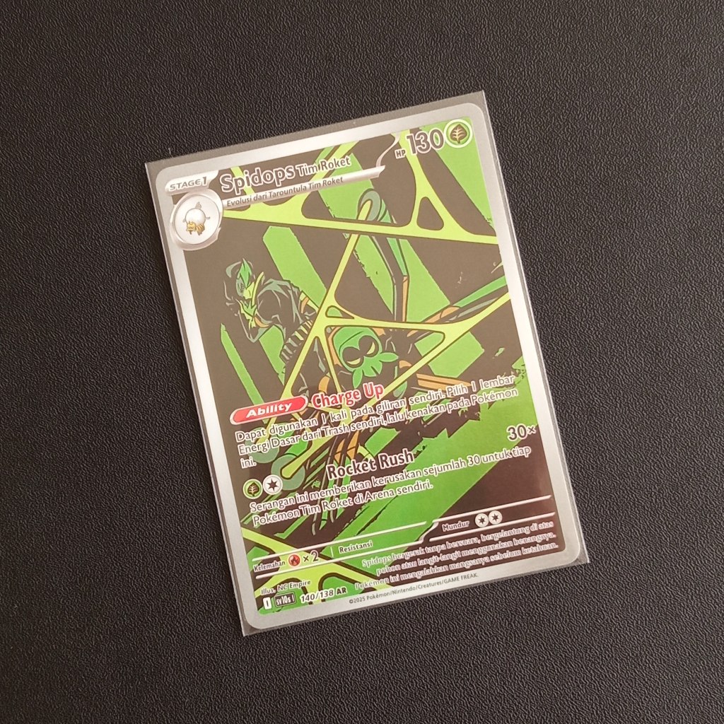 Spidops Rocket Team AR sv10s Pokemon TCG Indonesia Champion Presence ...