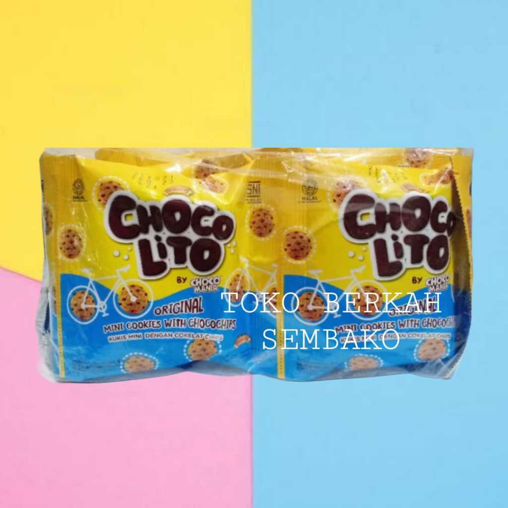 (RENCENG) CHOCO LITO Mini Cookies ChocoChips Original Flavor 15gr ...