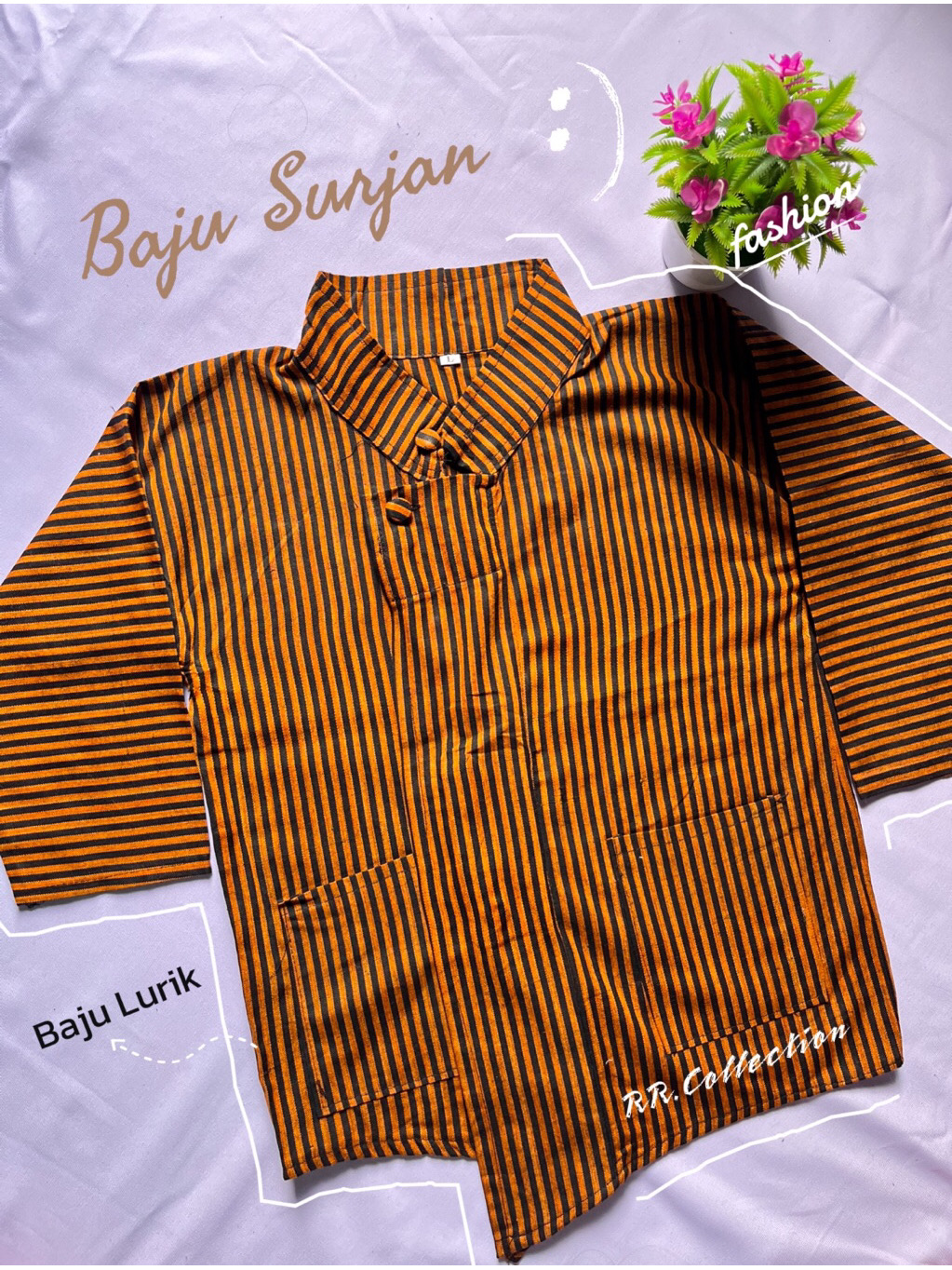 Surjan Alusan Lurik Javanese Surjan Alusan Lurik Men's/ Surjan Alusan ...