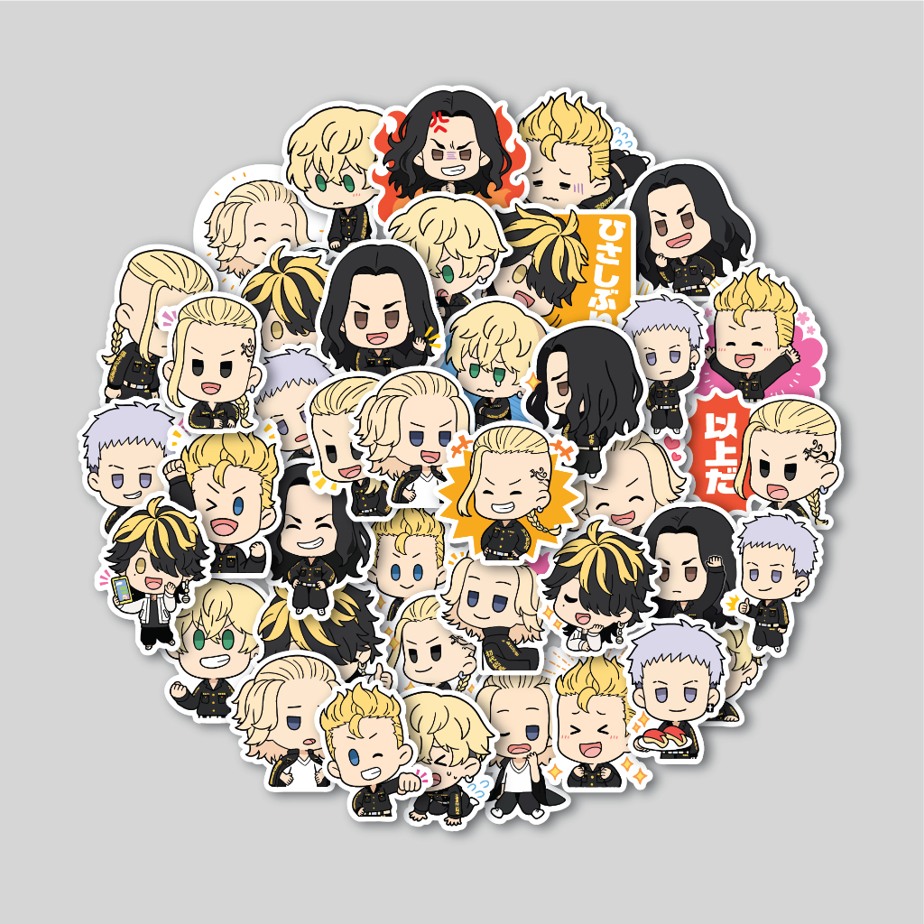 TOKYO REVENGERS CHIBI STICKER PACK | TUMBLR STICKER | LAPTOP Stickers ...