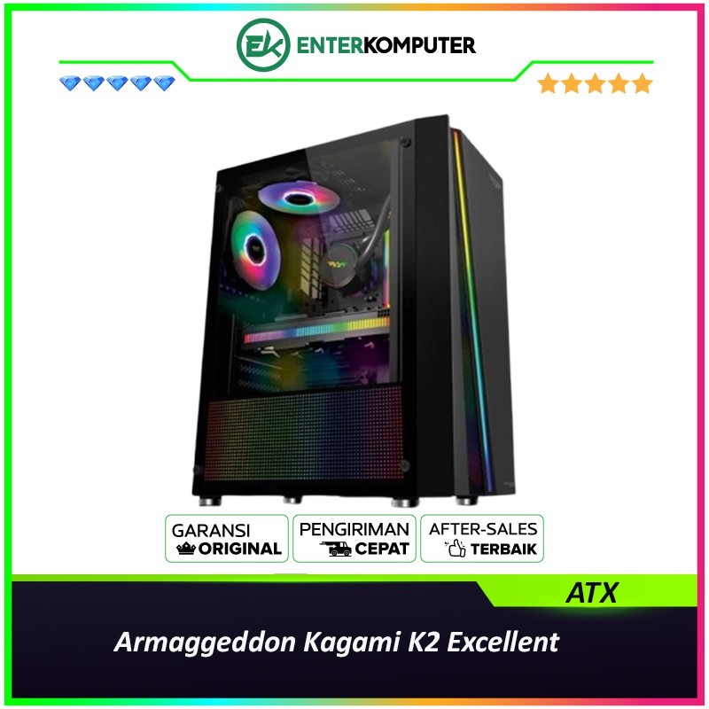 Armaggeddon Kagami K2 Excellent ATX Gaming PC RGB Lightning Effect ...