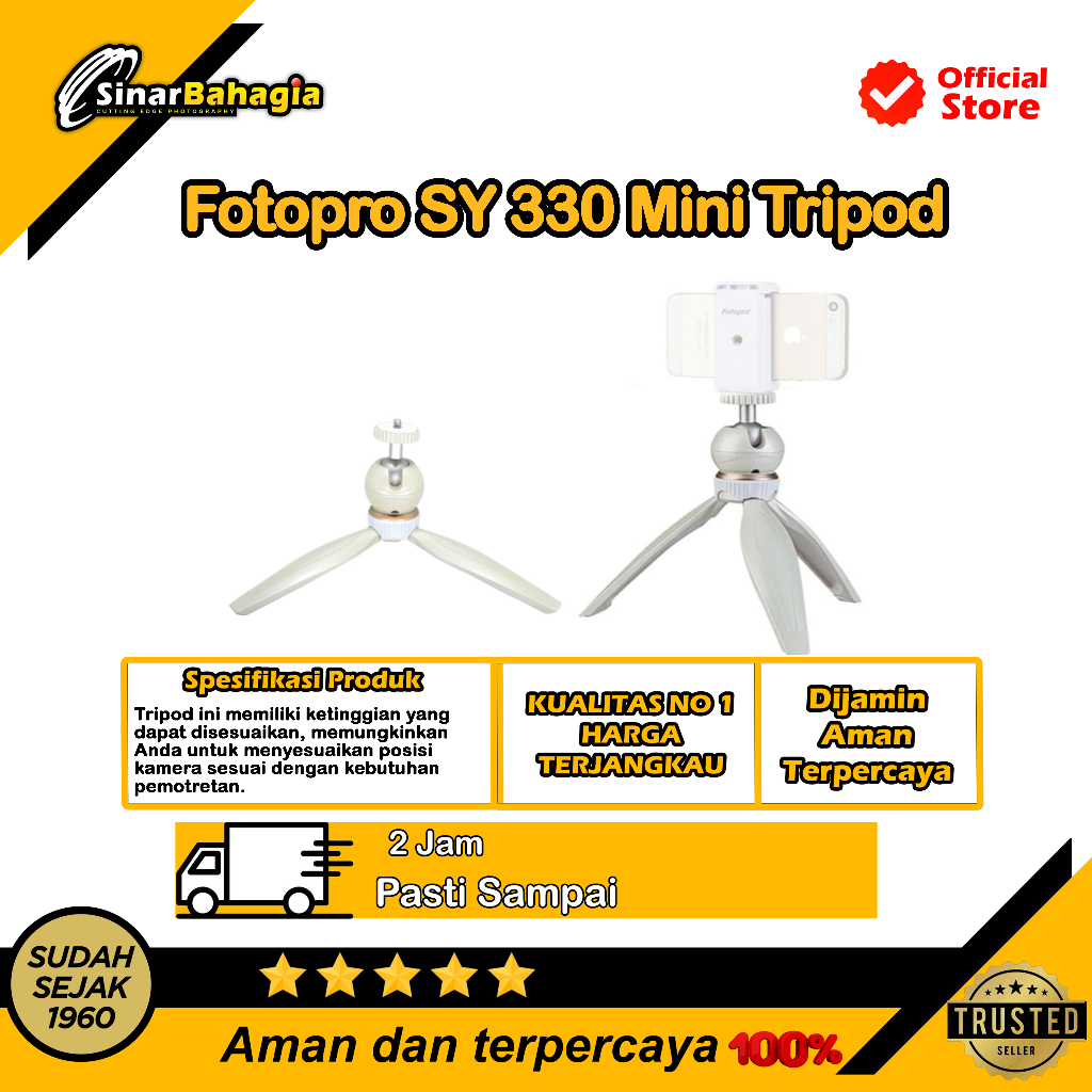 Fotopro SY 330 Mini Tripod SY330 Portable Table Tripod | Shopee Singapore
