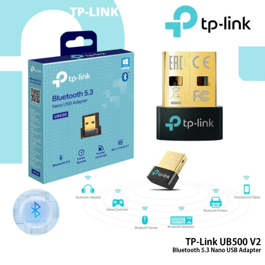 Tp-link UB500 Bluetooth Dongle Usb 5.3 Wireless Nano Usb Adapter | Shopee Singapore