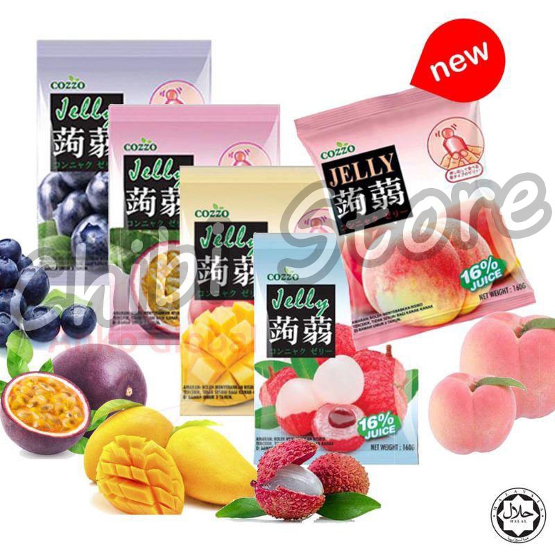 Cozzo Zero Fat Jelly Pouch 160g 蒟蒻 Jelly Snacks | Shopee Singapore