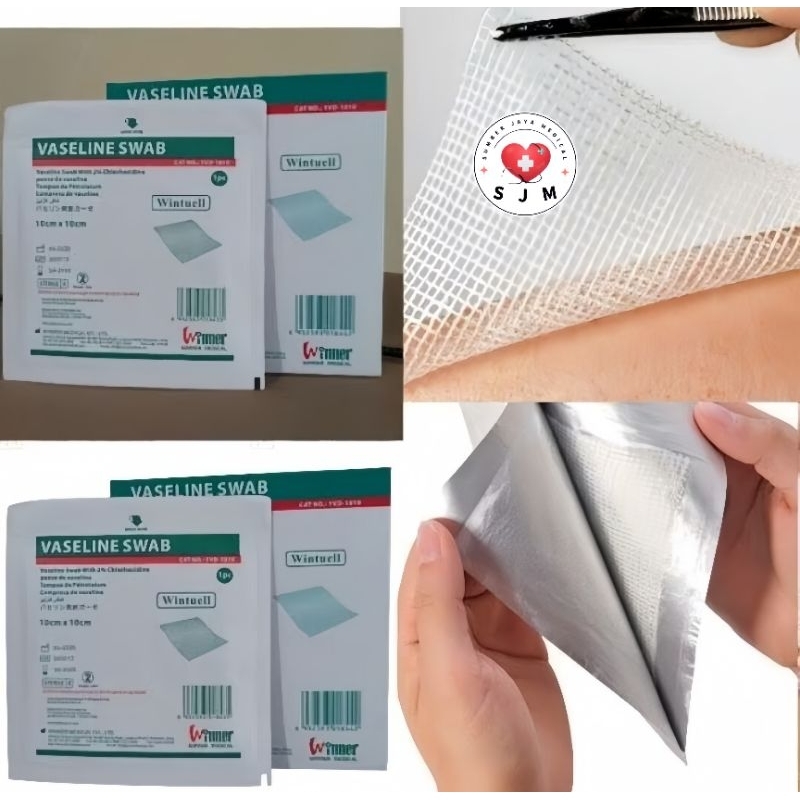 Winner Medical Vaseline Swab 10x10cm Mesh Gauze/ 10x10cm (Per Box ...