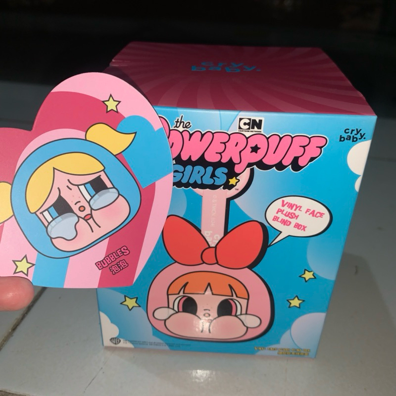 Pop MART Cry Baby × ppg powerpuff girls plush keychain ver bubbles ...