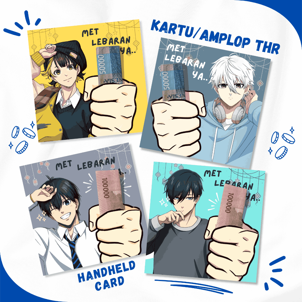 Envelope / ANGPAO / ANIME BLUELOCK THR CARD - Nagi Isagi Kaiser Reo ...