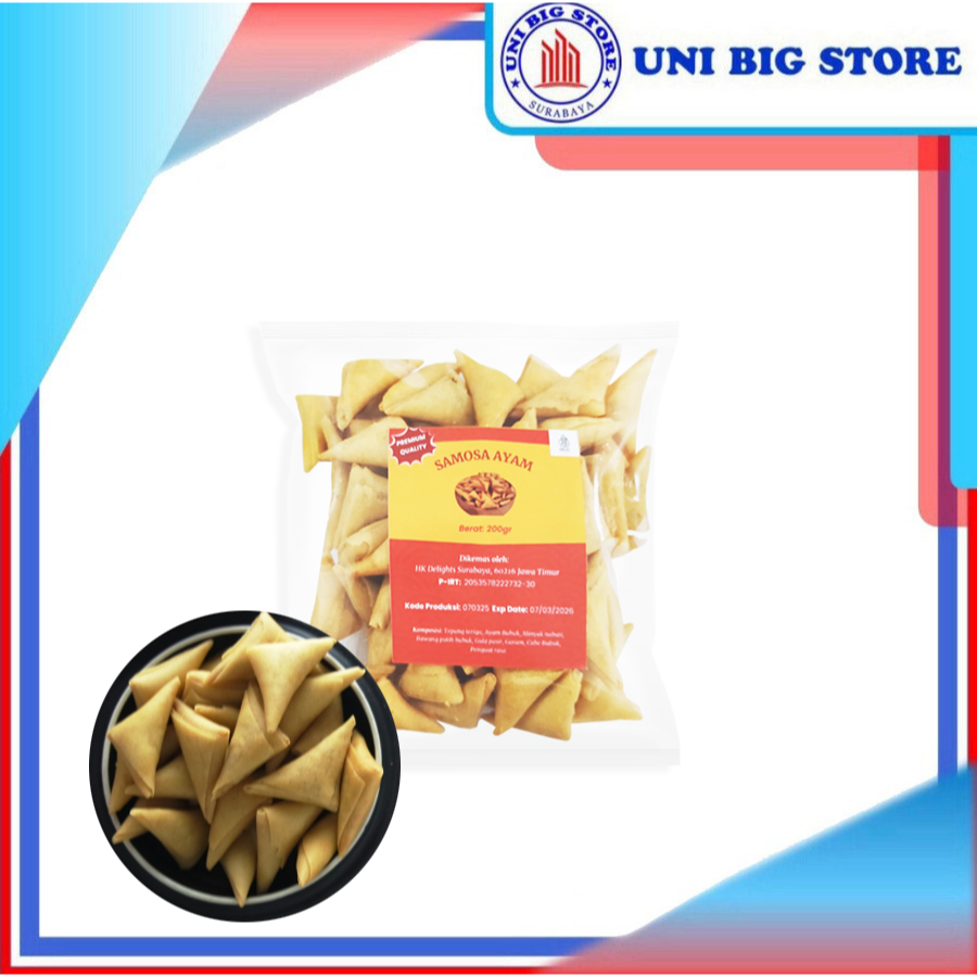 Samosa Chicken Premium Dry Snack Kilo 200 gr | Shopee Singapore