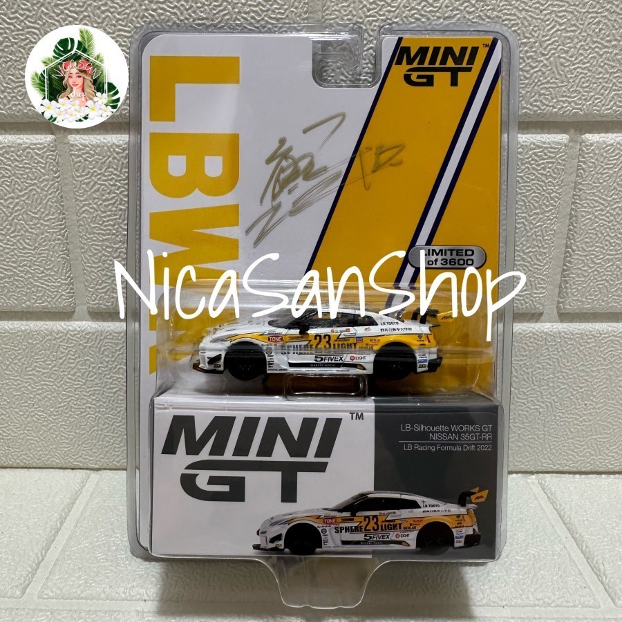MINI GT 491 Nissan GTR R35 LB Racing Formula Drift LBWK Mijo US Card ...