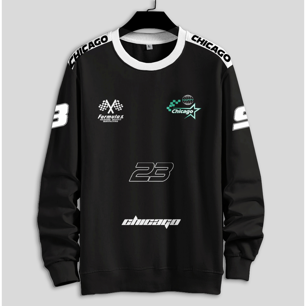[COD AVAILABLE} Chicago F1 Full Screen Printed Sweater Unisex Crewneck ...