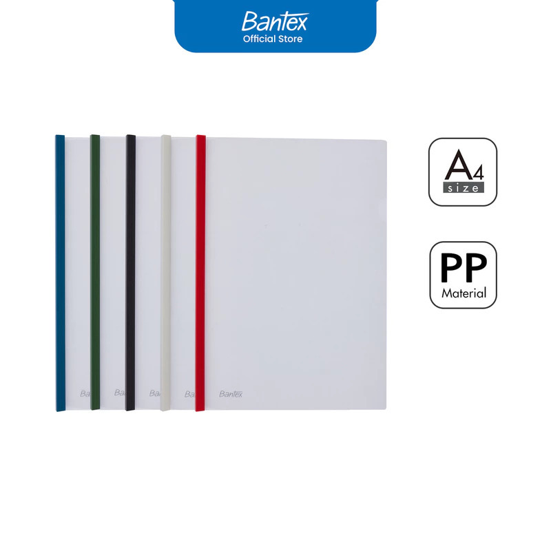 Bantex Folder Plastic Sliding File Sheet Protector Cover A4 BF4501 (10 ...