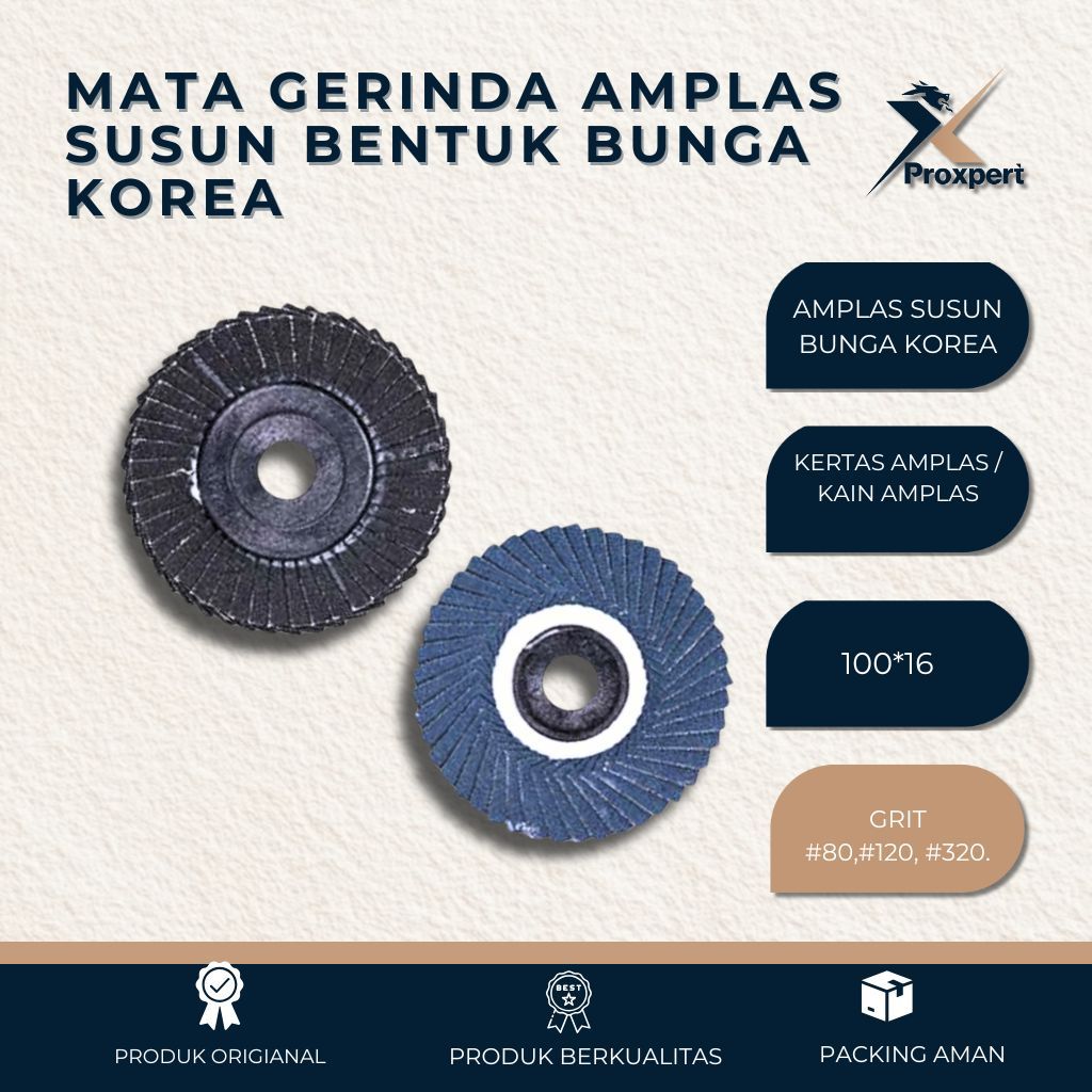 MATA Proxpert Grit Flap Disc Stacking Sandpaper Grinding Wheel 80 320 ...