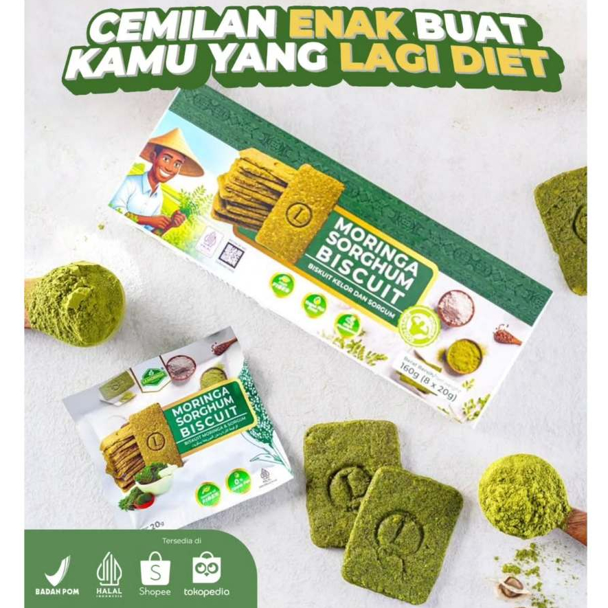 Moringa SORGHUM BISCUIT 160 GR (8 X 20 GR) (LA MORINGA) | Diet SNACKS ...