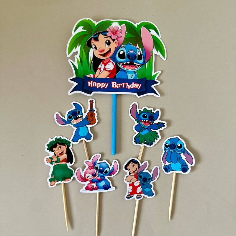 LILO AND STITCH TOPPER (LA-001) LILO AND STITCH CAKE TOPPER/ LILO AND ...