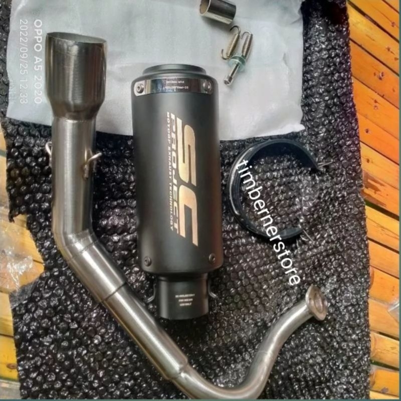 Full system SC project black for Mio sporty, Mio gear, Mio i 125, NMAX ...