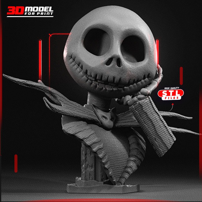 Jack skellington 3D Action Figure - STL Model Kit, Ready to Print & DIY ...