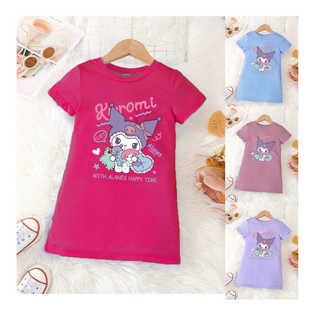 Kuromi daster for girls sanrio Kuromi mini dress for girls Kuromi daily ...