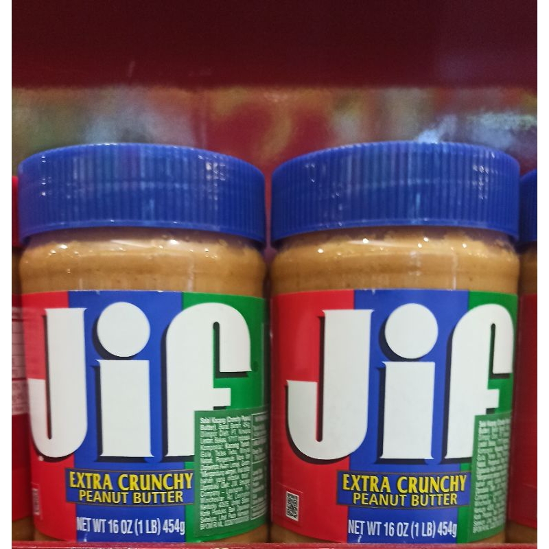 Jif Extra Crunchy Peanut Butter USA 454g / Jif Coarse Peanut Butter ...
