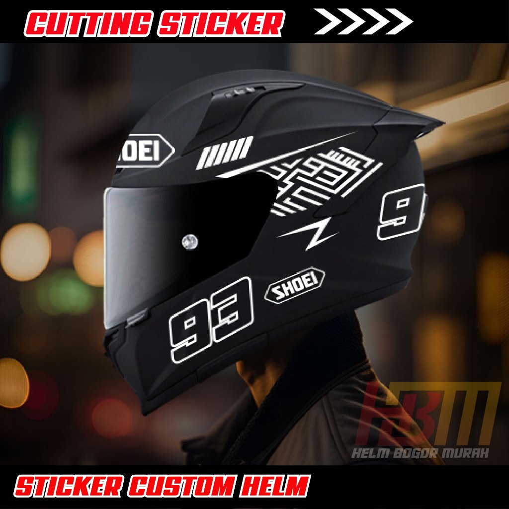 Mark Marques 93 Helmet Cutting Sticker/ Helmet Sticker | Shopee Singapore
