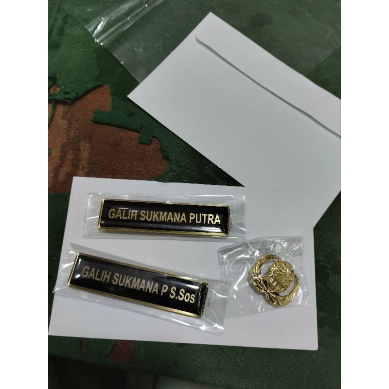 Brass Chest Name One Set of Exclusive Korpri Pins | Brass Name Plate ...