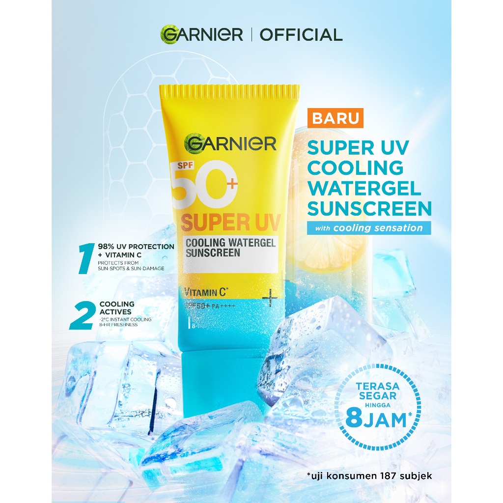 Garnier Super UV Cooling Watergel Sunscreen SPF 50+ PA++++ 30 ml ...