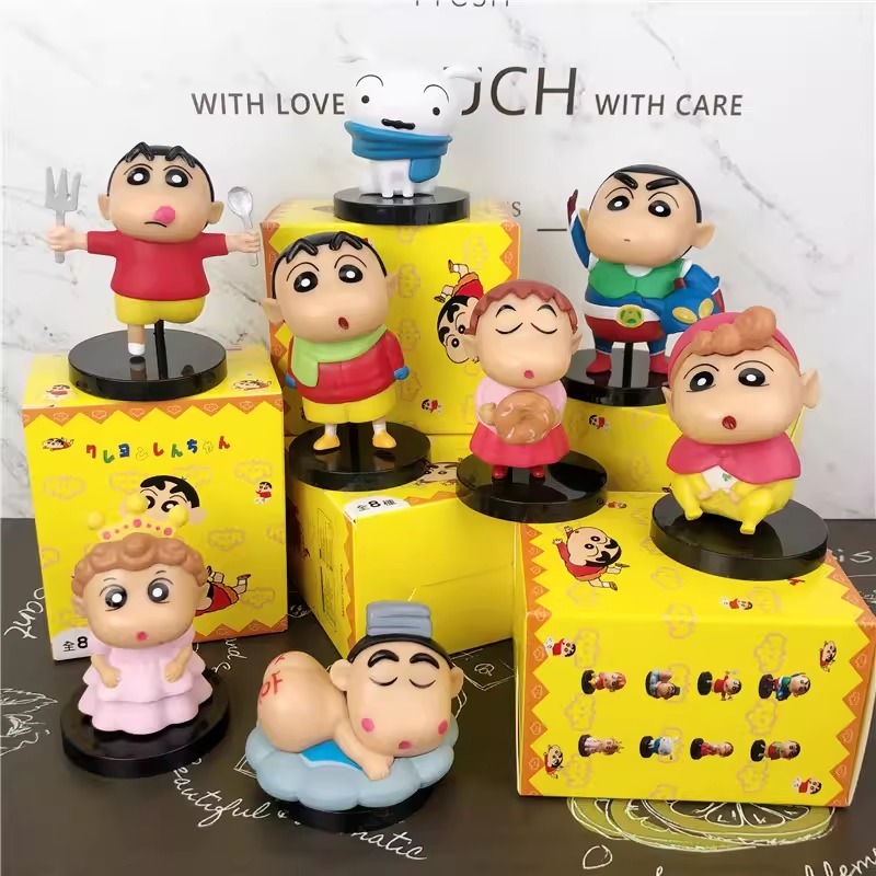 Action Figure Crayon Shinchan Cosplay Shin Chan Set 8 Sinchan | Shopee ...