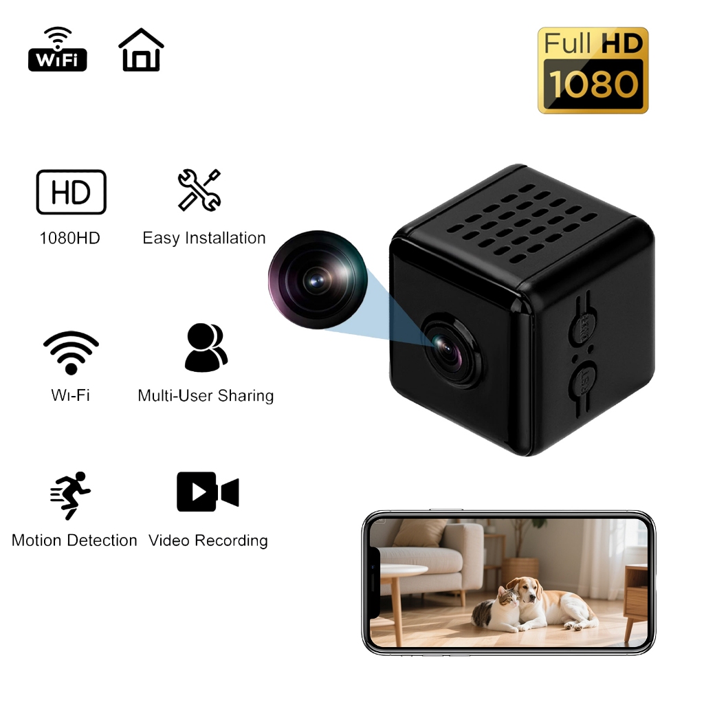 IP Z1L Mini Cube 1080P Wide Angle HD Mini Camera CCTV Wifi Camera Mini ...