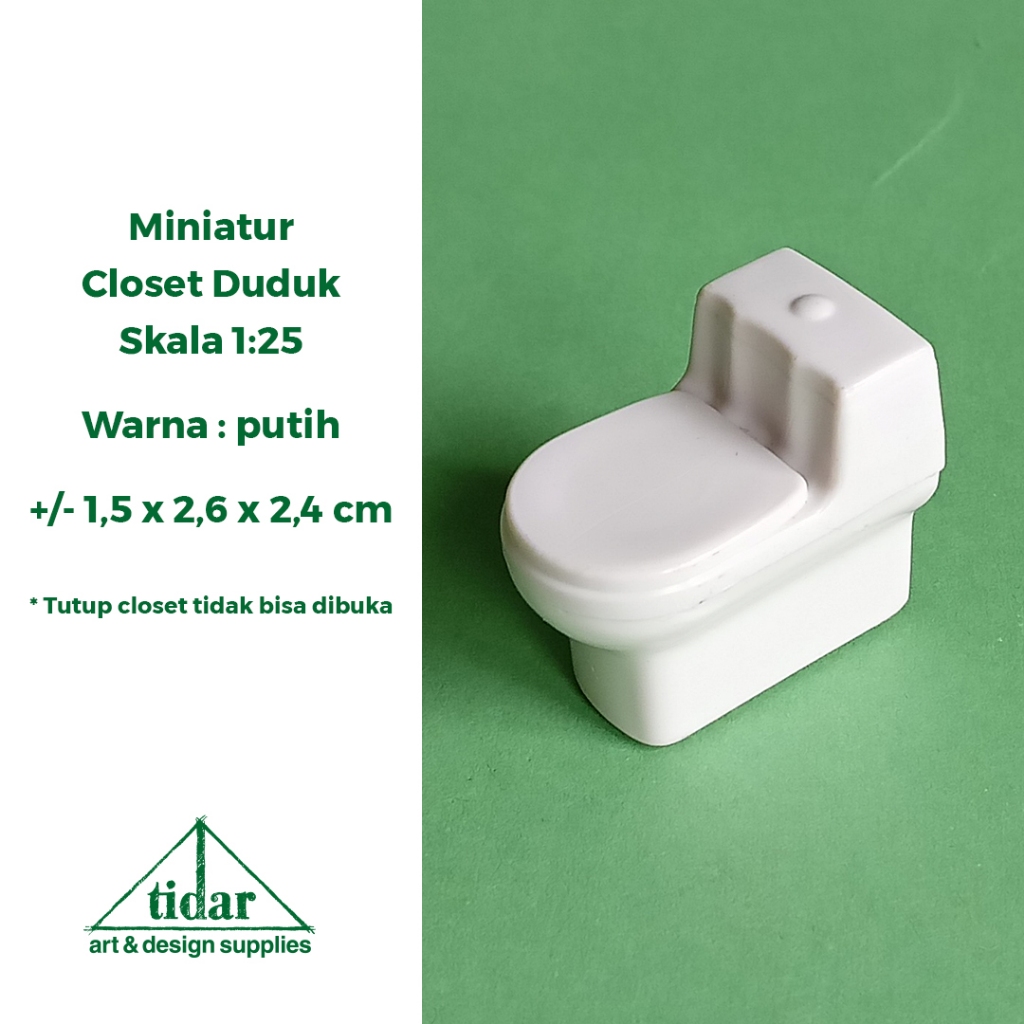 Bd - Miniature Sitting Closet Scale 1:25 - Toilet / Toilet / WC Mockup ...