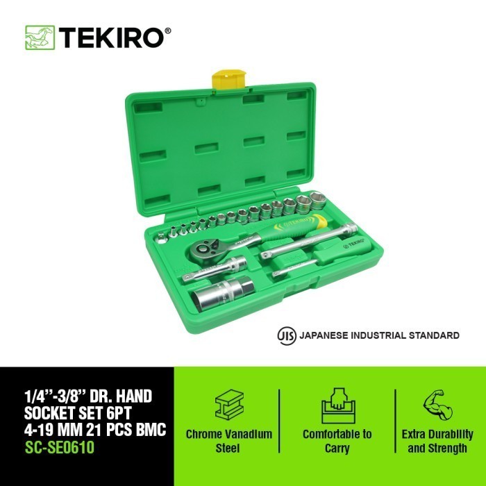 TEKIRO SOCKET KEYS 21PCS HAND SOCKET SET 21 PCS TEKIRO SOCKET SOCKET ...