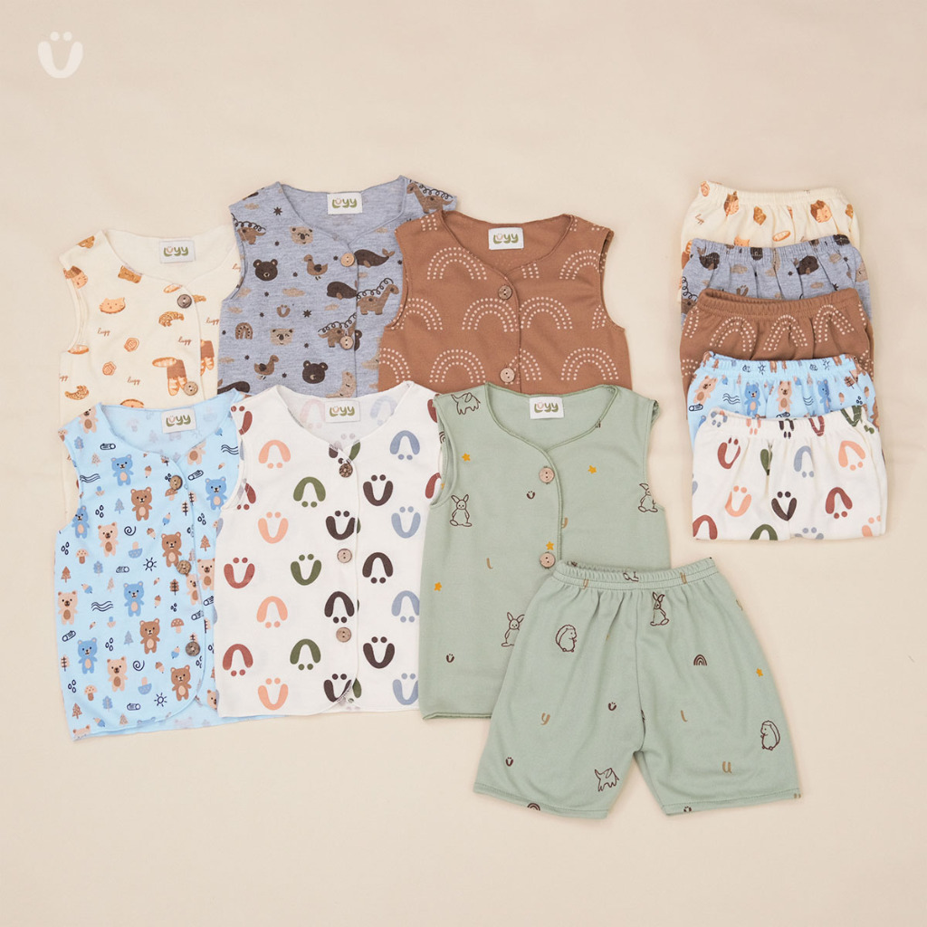 Newborn DOVE BABY SINGLET SET LUYY (SLEEVELESS BABY SET) | Shopee Singapore