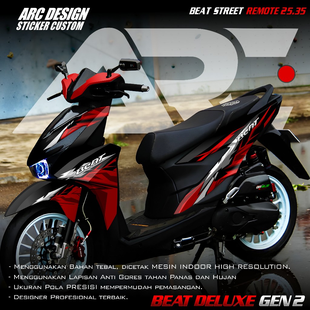 Newest Decal Sticker Honda Beat CBS STREET Smart Key Remote Full body ...