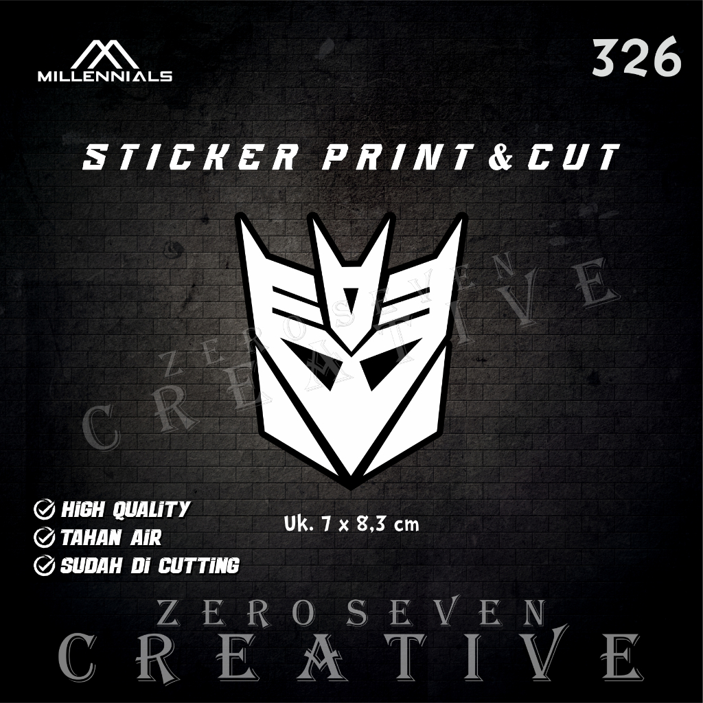 Transformers DECEPTICONS STICKER / RACING / VIRAL STICKER / LAPTOP ...