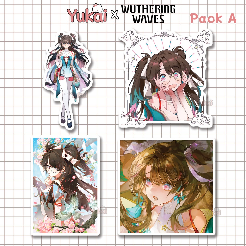 Zhezhi Wuthering Waves Premium Sticker - Waterproof Anime Sticker Pack ...