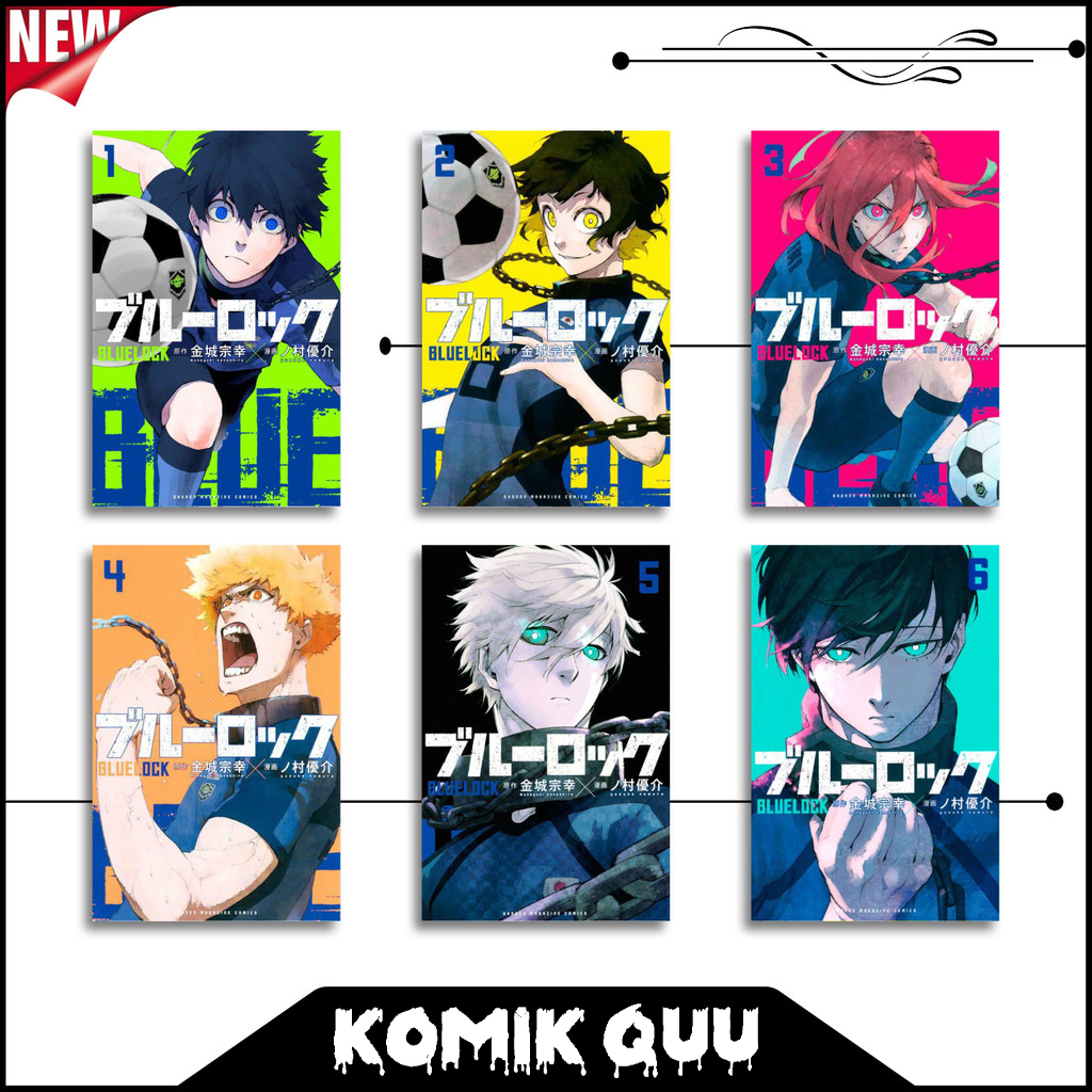 Blue Lock Manga Comic Vol. 1-31 by Yusuke Nomura Indonesian | Shopee ...